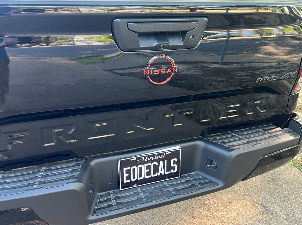 Black Custom License Plates – Extra Ordinary Decals